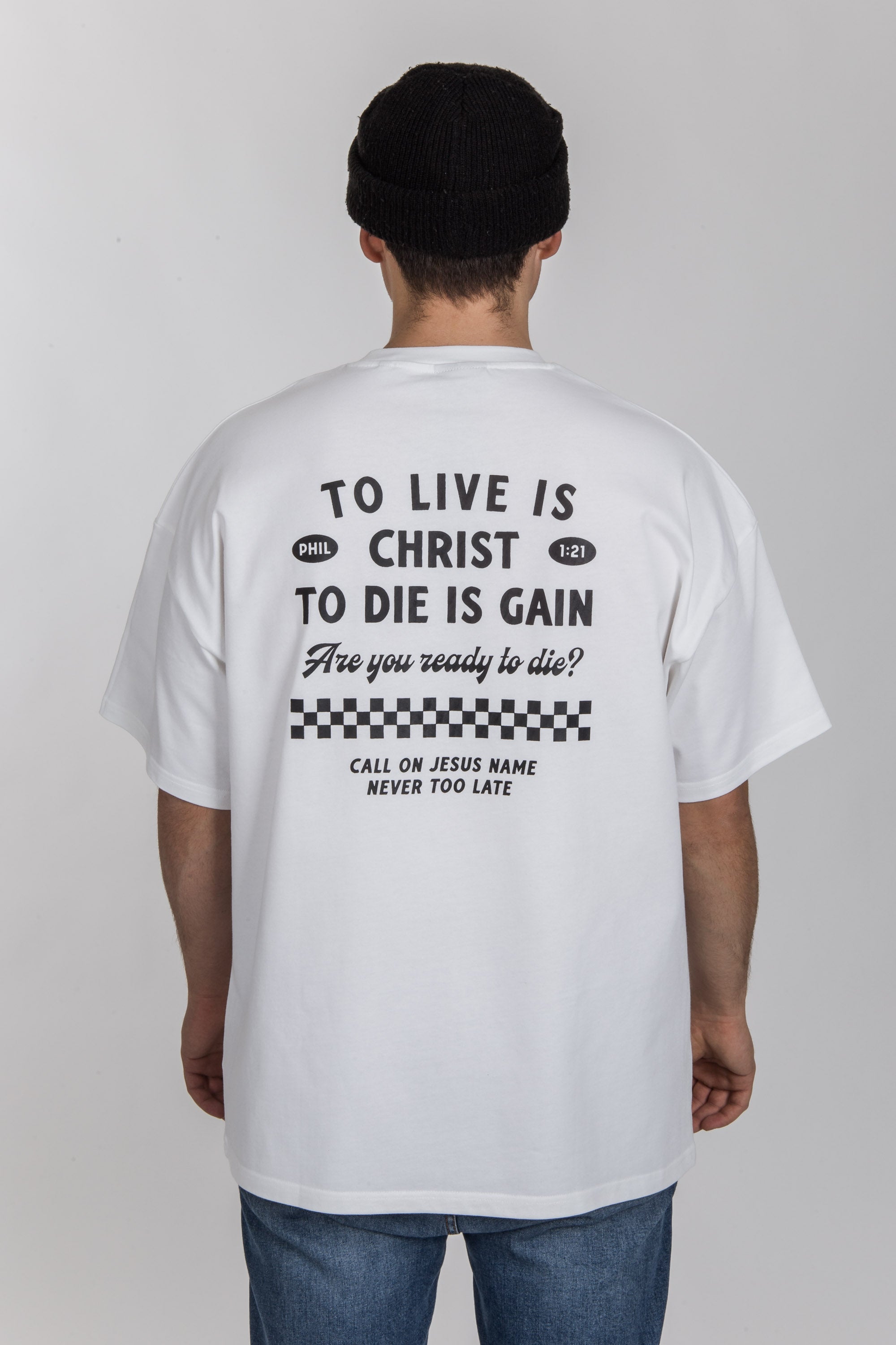 TO LIVE IS CHRIST Oversized T-Shirt – Fountain Supply Co.